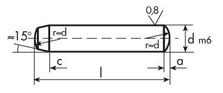 CYLINDRICAL, TAPER AND GROOVED PINS : PARALLEL PINS DIN 6325 hardened ...