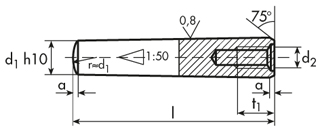 CYLINDRICAL, TAPER AND GROOVED PINS : TAPER PINS DIN 7978 A not ...