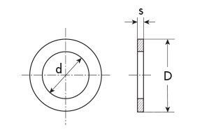 RONDELLE SOTTOVITI : Serie Normale ISO 7089 (300HV) - Gandini Fasteners